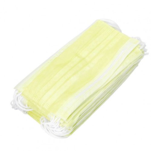 Ultrasonic Surgical Mask Yellow 3-Fold 50 Pieces - All Turkish Style ...